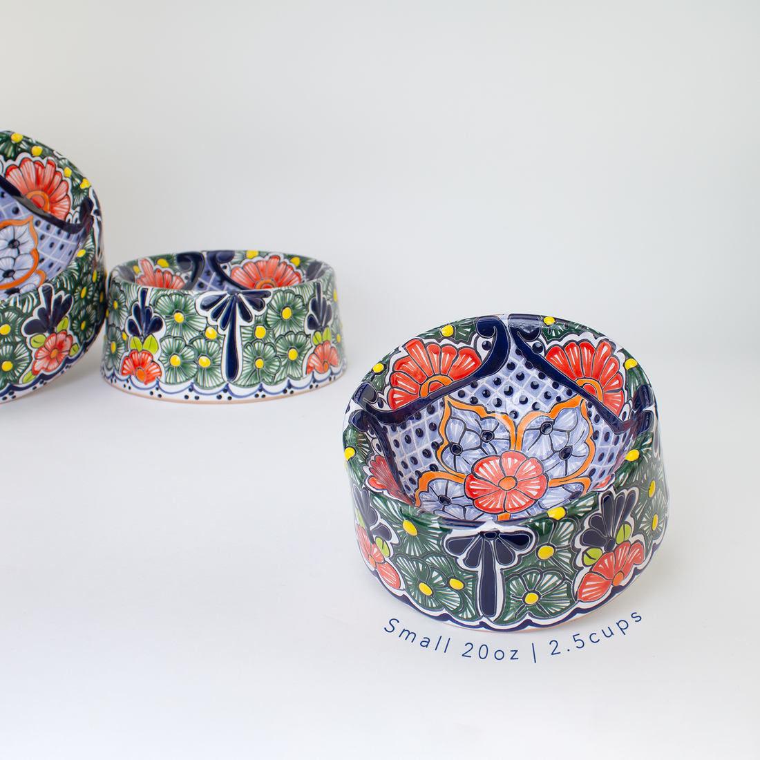 Talavera Pet Bowl | Bella Pattern - Zenwaro