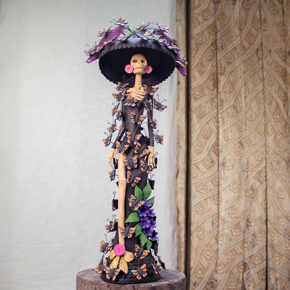 Hand-sculpted Catrina Dolls · Day of the Dead Catrina Sculptures – Zenwaro