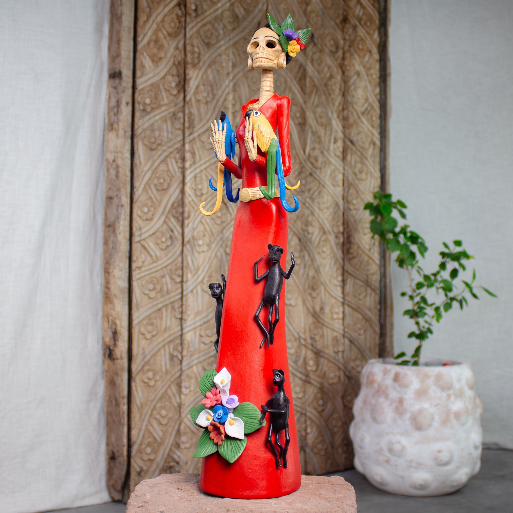 Frida Trópical Sol Edition | Hand Sculpted Catrina - Zenwaro