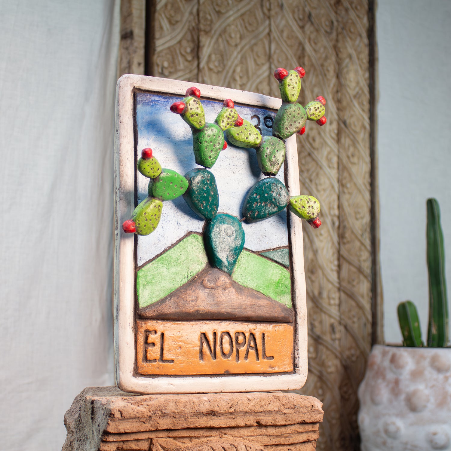 Loteria Card Wall Art | El Nopal #39. – Zenwaro