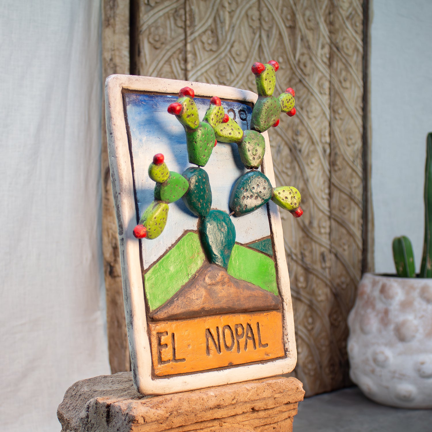 Loteria Card Wall Art | El Nopal #39. – Zenwaro