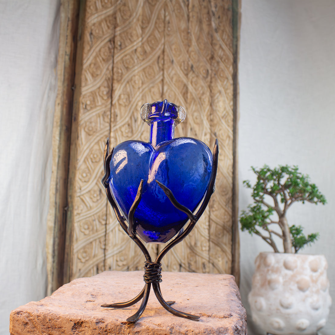 Divine Glass Hearts | Cobalt Blue - Zenwaro