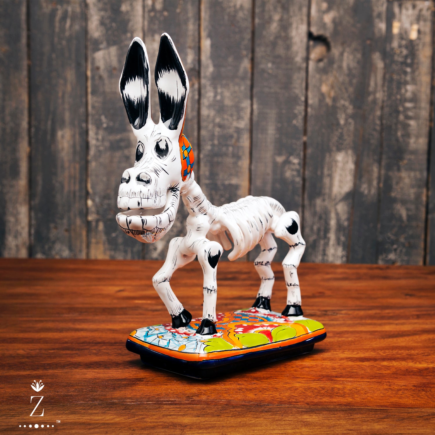 Day of the Dead Donkey | Muertos Donkey Sculpture. – Zenwaro