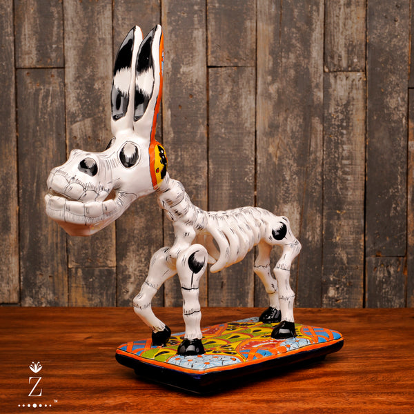Day of the Dead Donkey | Muertos Donkey Sculpture. - Zenwaro
