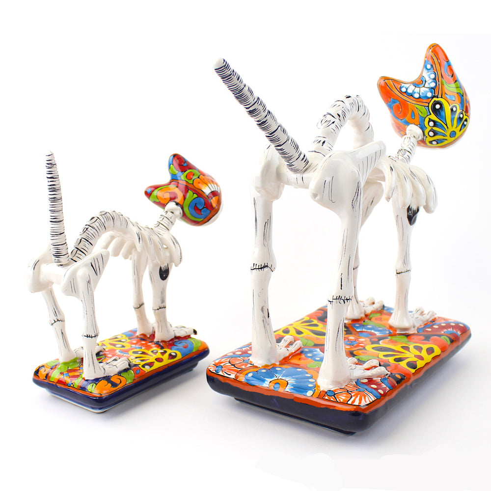 Day of the Dead Cat Sculptures. - Zenwaro