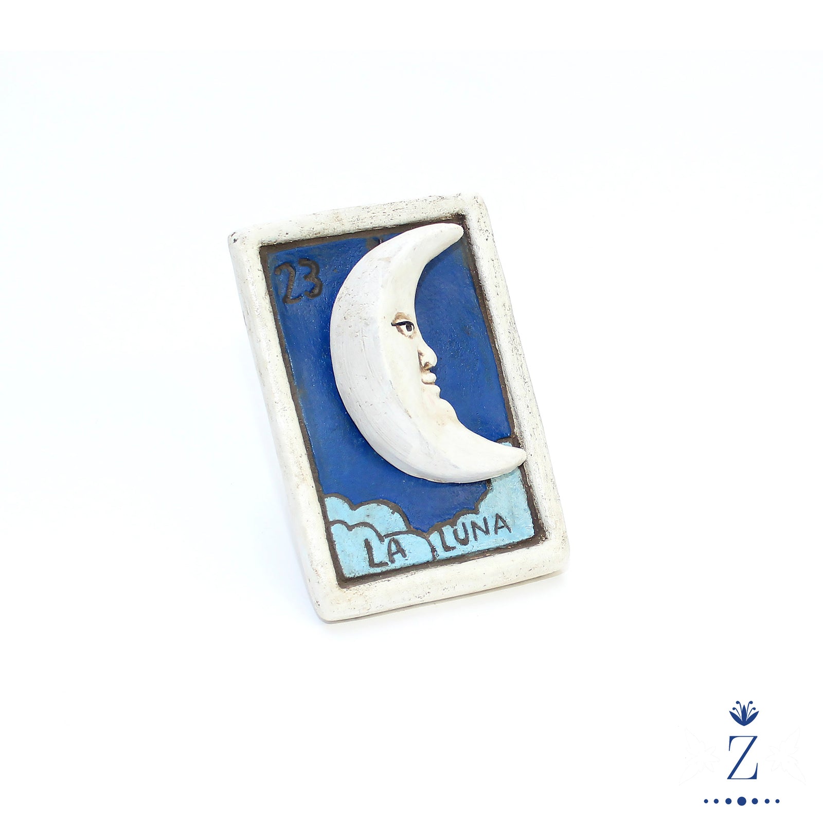 Loteria Card Wall Art, La Luna #23 - Zenwaro