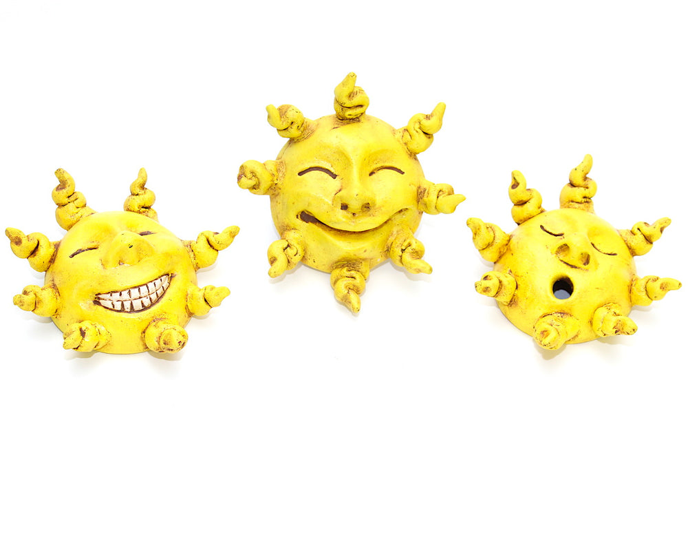 Devotion Smiling Sun Sculptures - Zenwaro
